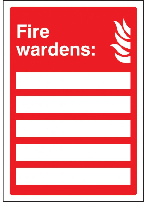 Fire Wardens (Space for 5 People) | Quality Safety Sign Supplier